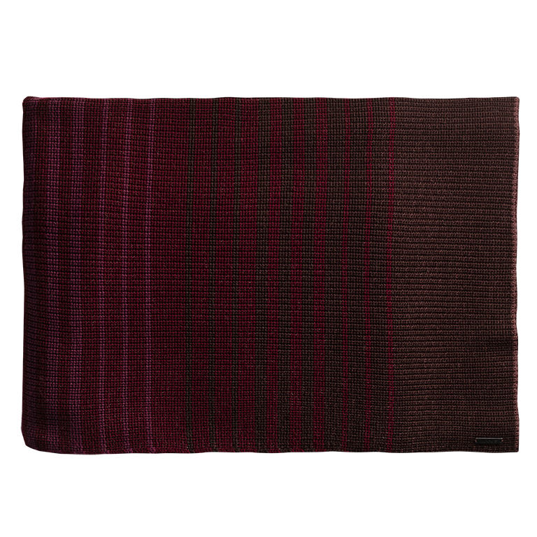 Knitted Wool Throw Merlot – Merino Wool Luxury | de Le Cuona